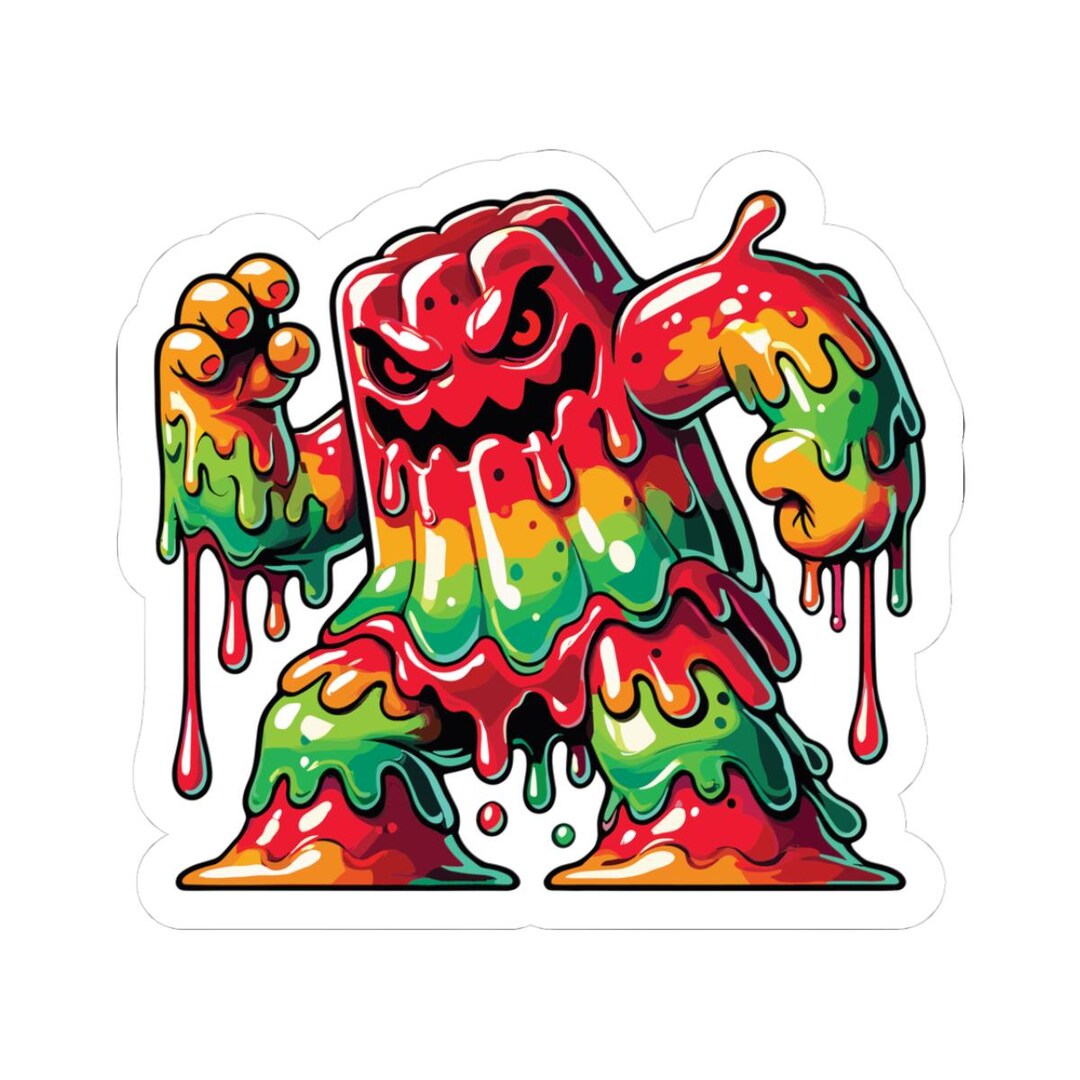 JELLO MONSTER Vinyl Sticker for Laptop Water Bottle Skateboard Journal ...