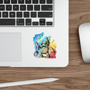SPRAY PAINT MONSTER Sticker Gift for Creative Minds Quirky Kids Holiday ...