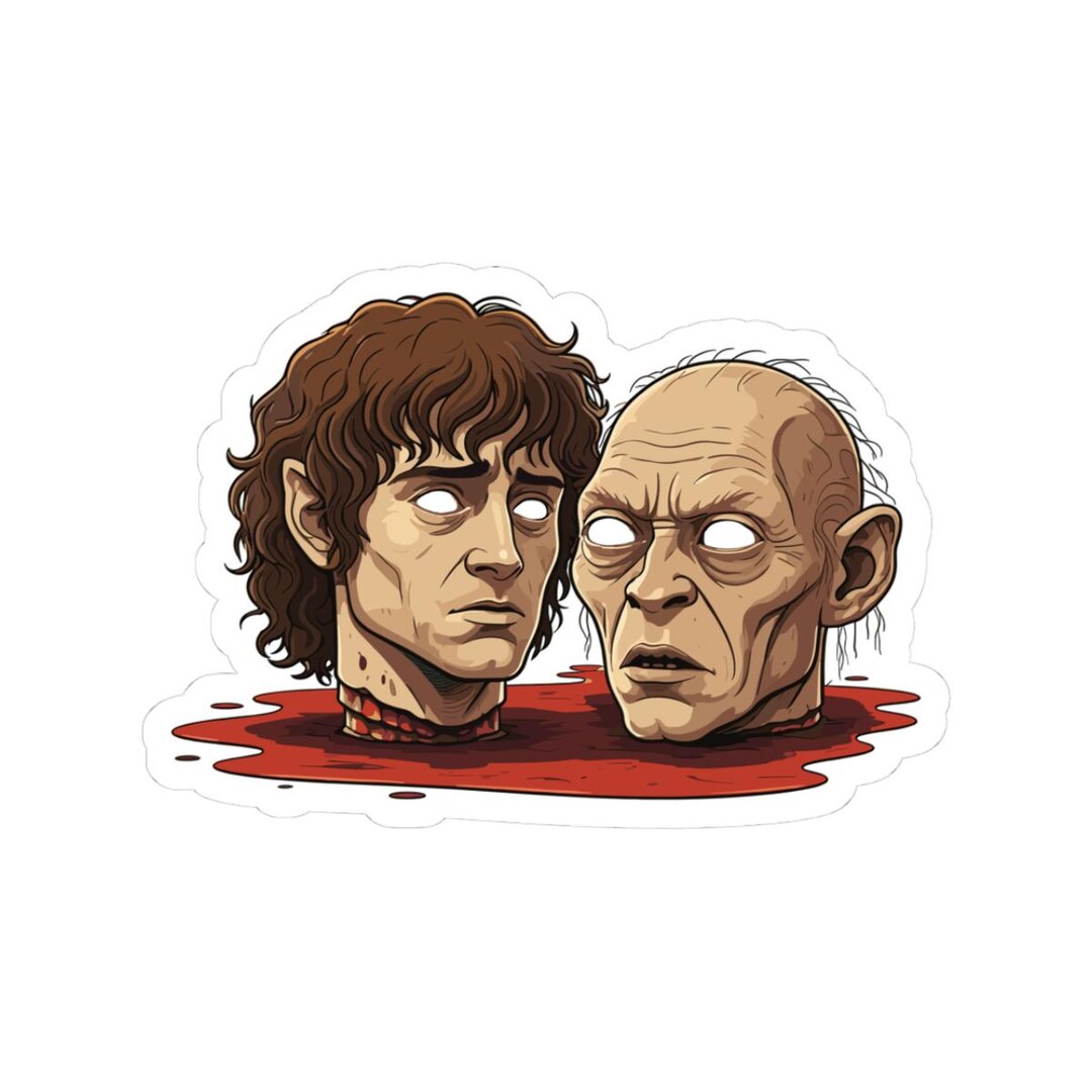 DECAPITATED FRODO & GOLLUM Sticker Kiss-cut Vinyl Sticker for Laptop ...
