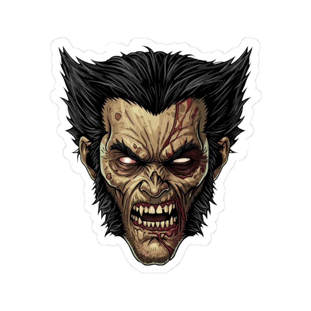 ZOMBIE OLDMAN LOGAN Vinyl Sticker for Laptop Water Bottle Skateboard ...