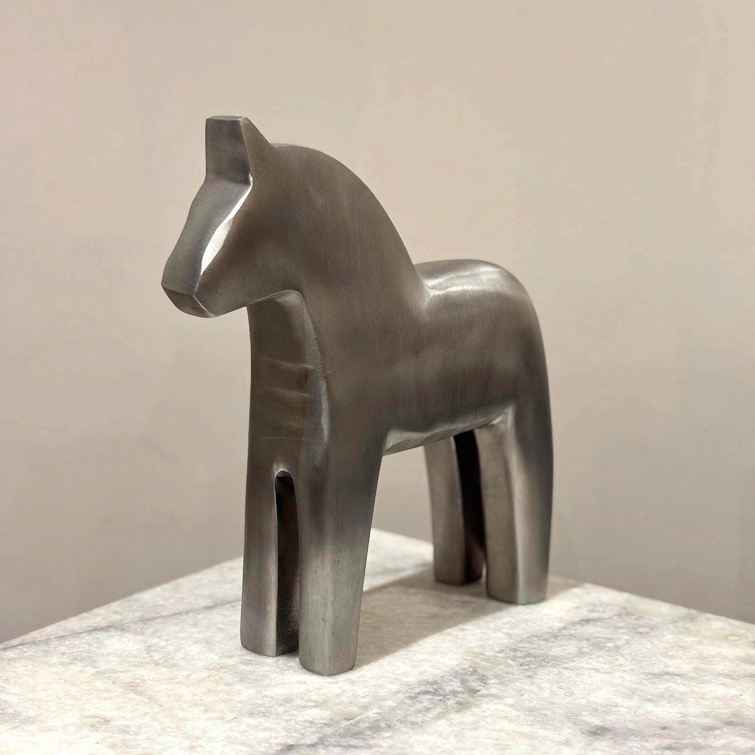 Vintage 1990s IKEA Dala Horse: Scandinavian Aluminum Figurine - Etsy