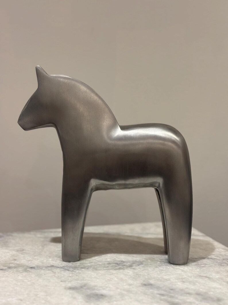 Vintage 1990s IKEA Dala Horse: Scandinavian Aluminum Figurine - Etsy
