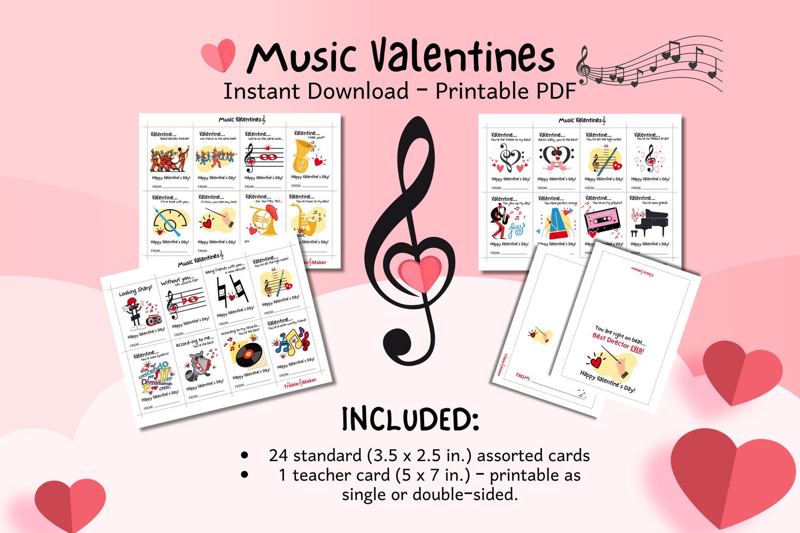 Music Valentines Digital Download - Etsy