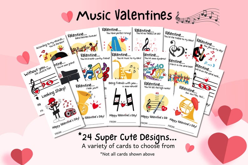 Music Valentines Digital Download - Etsy