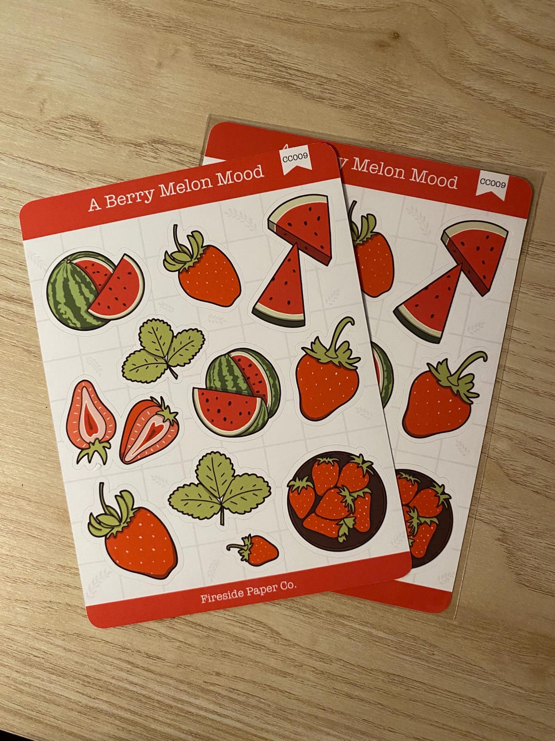 Summer Stickers | Fruit Stickers | Cute Stickers | A Berry Melon Mood ...