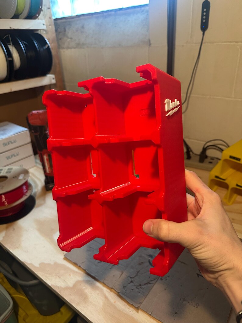 Milwaukee M18 8-bay Battery Rack Wall Mount - Etsy