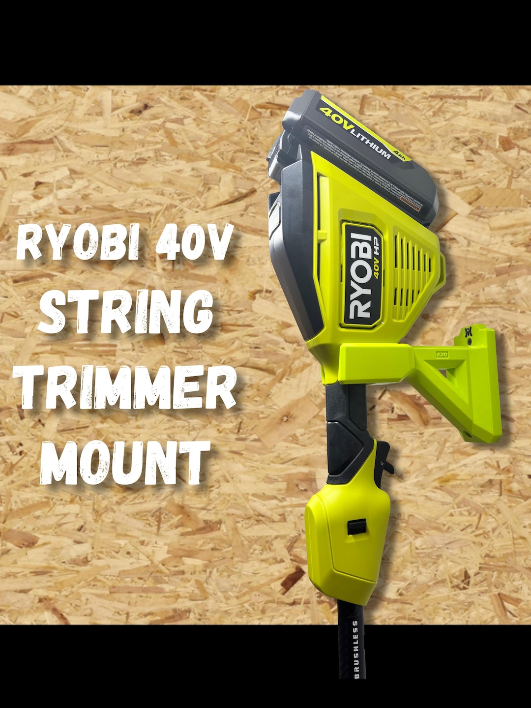 RYOBI 40V String Trimmer Wall Mount Hanger (for Model #RY40HPST01K) - Etsy