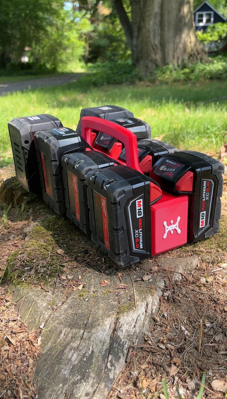 Milwaukee M18 Battery Caddy/battery Carrier - Etsy