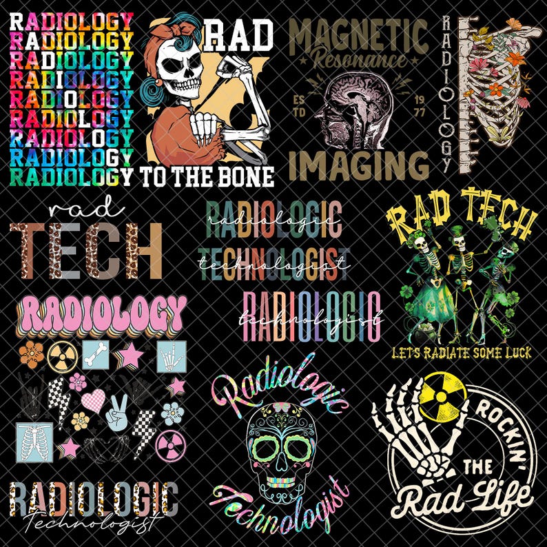 Rad Tech Png Bundle, Radiologic Technologist Png, Radiology Png, Rad ...
