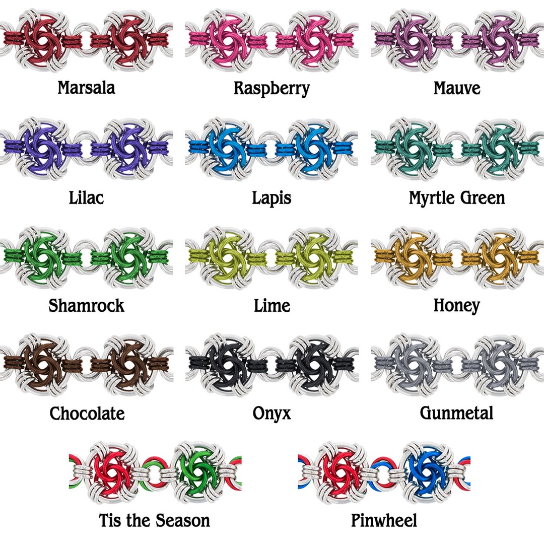 Swirls Chain Maille Bracelet Kit - Design by Tanya Hlabse - Etsy