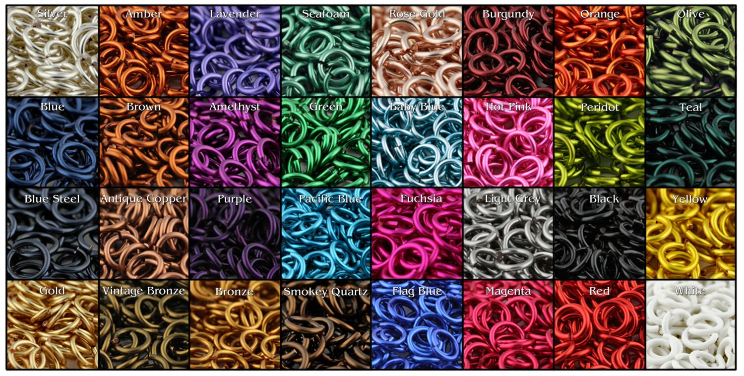Chainmaille Jump Rings 20g AWG Enameled Copper Jumprings - Etsy
