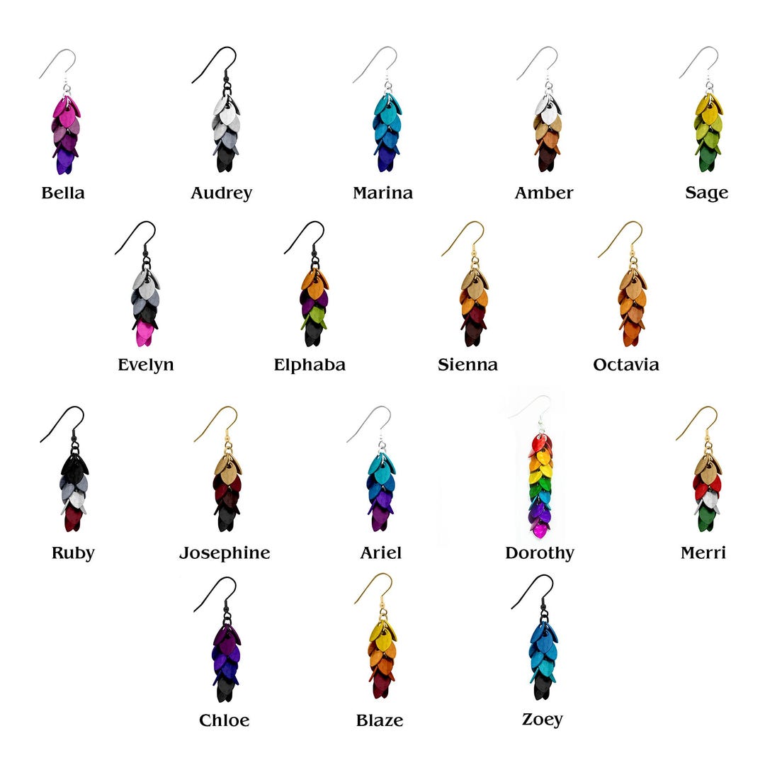 Flapadoodles Dragon Scale Earring Kit - Etsy