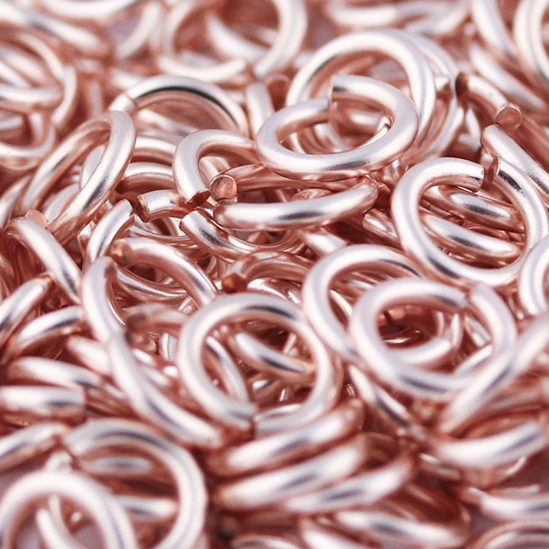 JUMP RINGS 18g AWG Rose Gold Enameled Copper Jump Rings - Etsy
