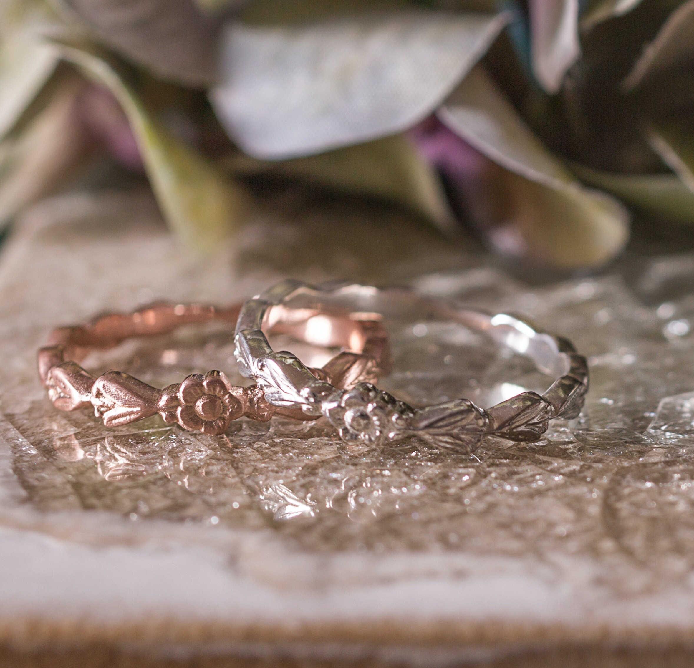 Solid Gold Tudor Rose Botanical Ring | Etsy