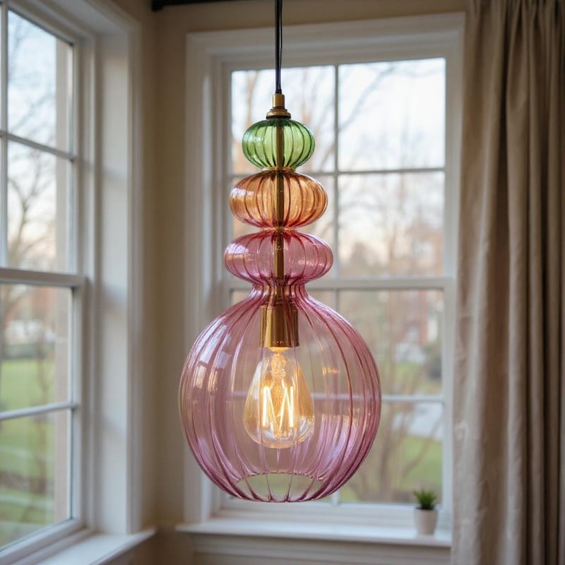 Pink Pendant Light - Etsy Australia