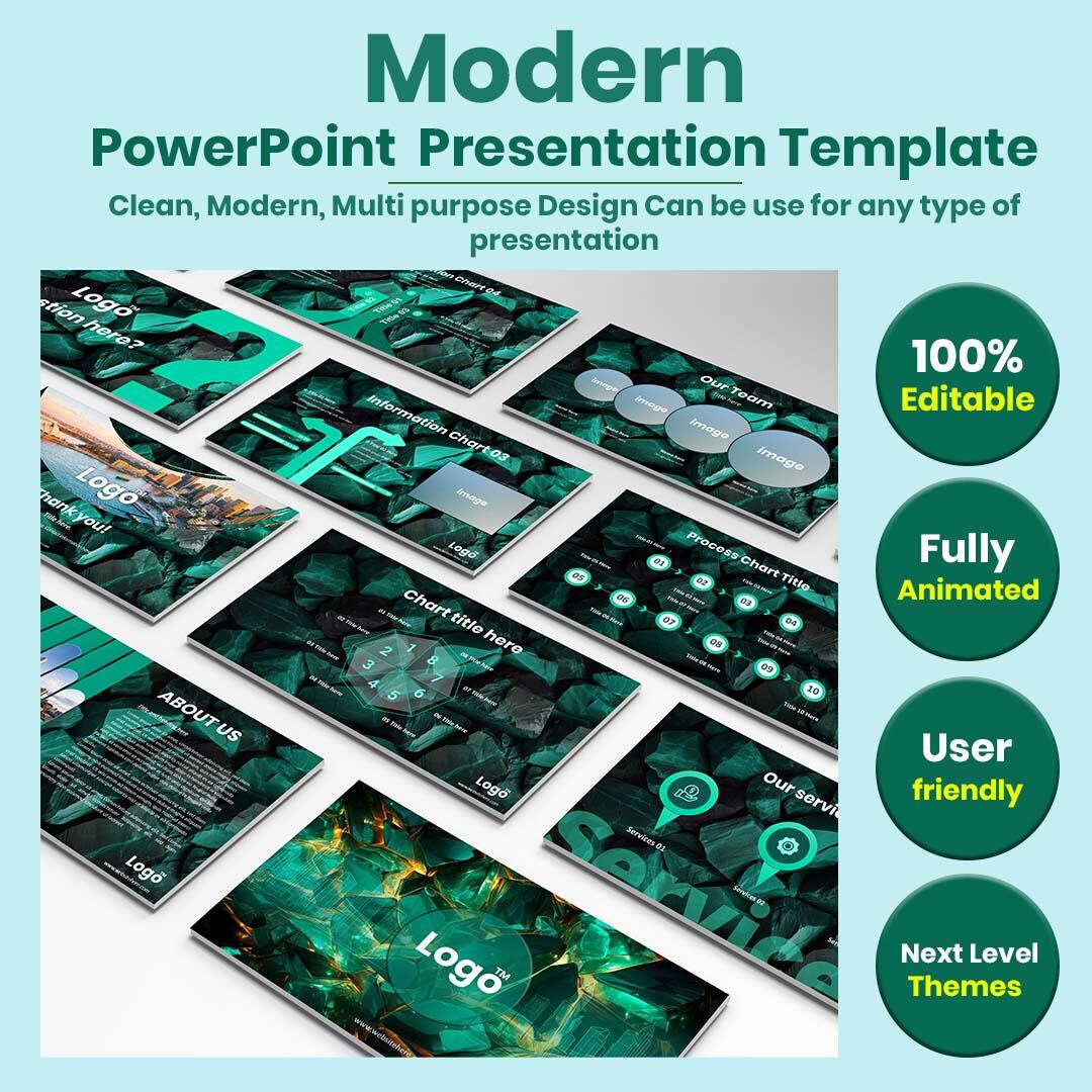 Modern Powerpoint Presentation Template, Marketing Animated ...