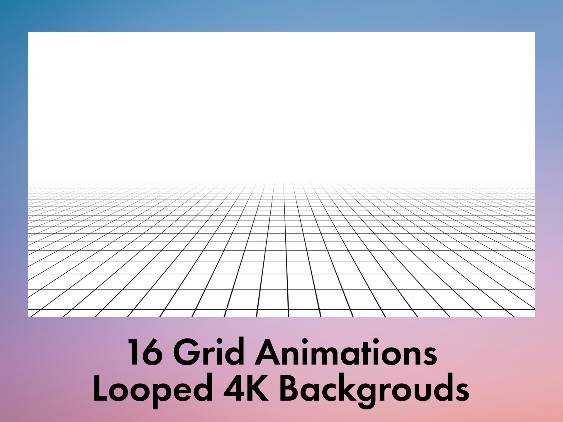 4K Grid Animation Backgrounds: Minimalist Motion Graphics (digital ...