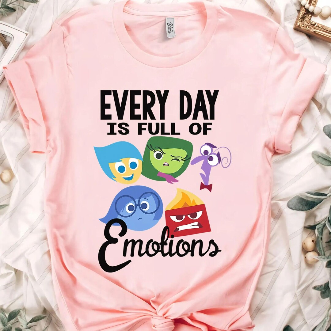 Funny Disney Pixar Inside Out Every Day Emotions Shirt, Unisex T-shirt ...