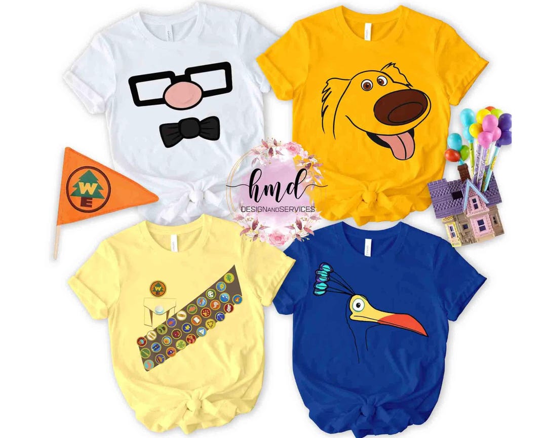 Disney Pixar up Big Face Cartoon Halloween Costume Shirt, Mickey's Not ...