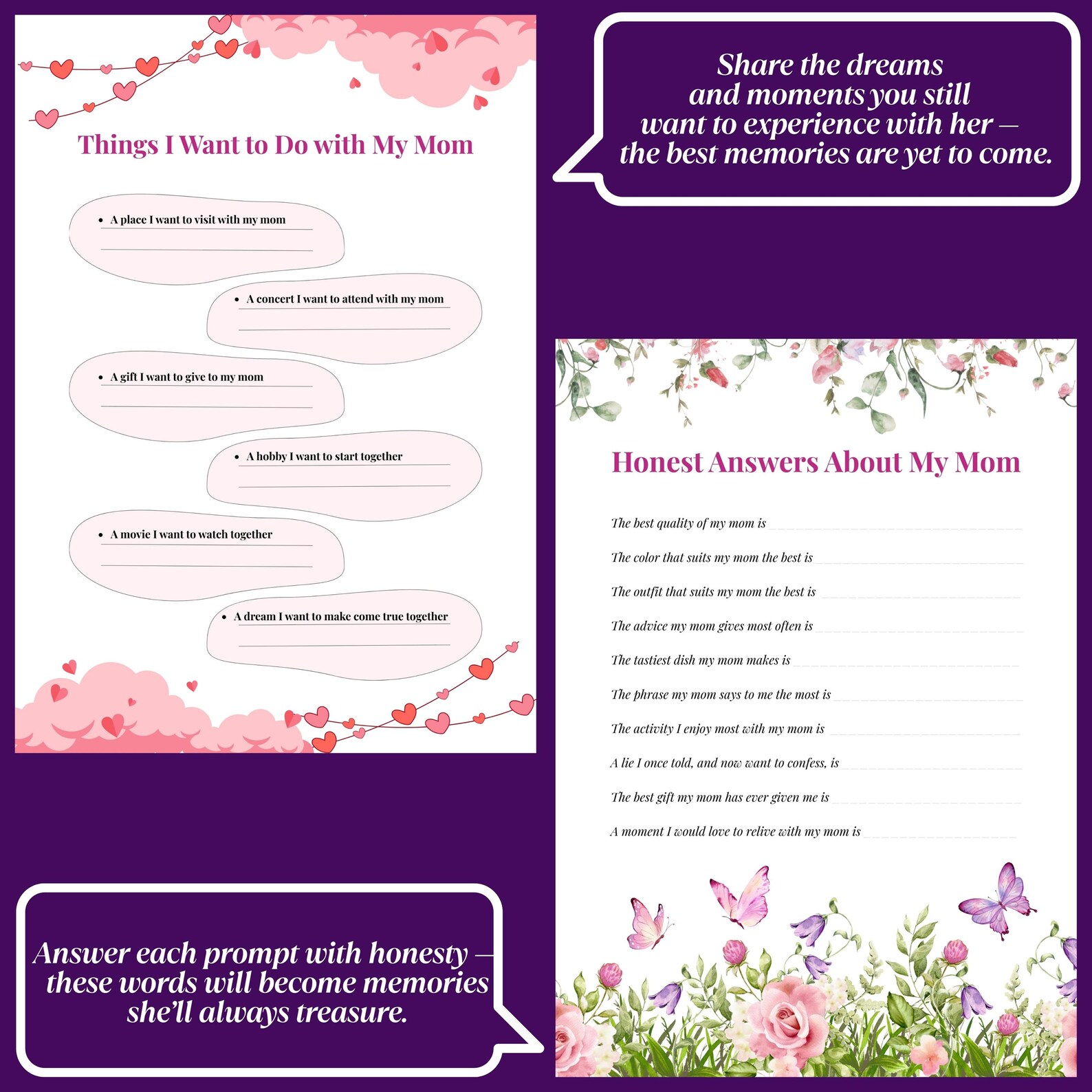 A Printable Mother’s Day Gift She’ll Actually Keep – A 12-page ...