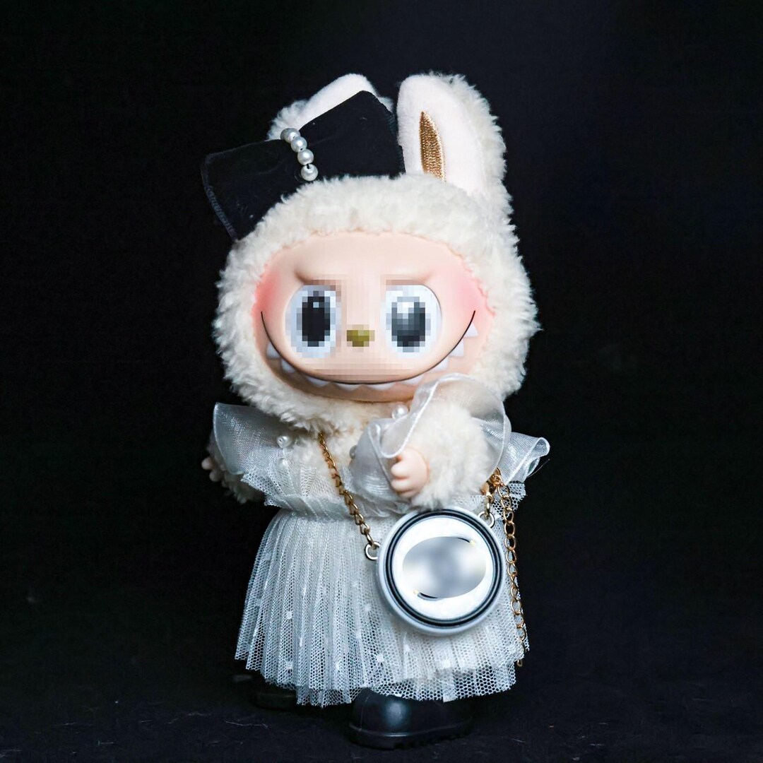 Handmade 6.7'' Wedding Theme Labubu Outfit, Bridal Labubu Dress ...