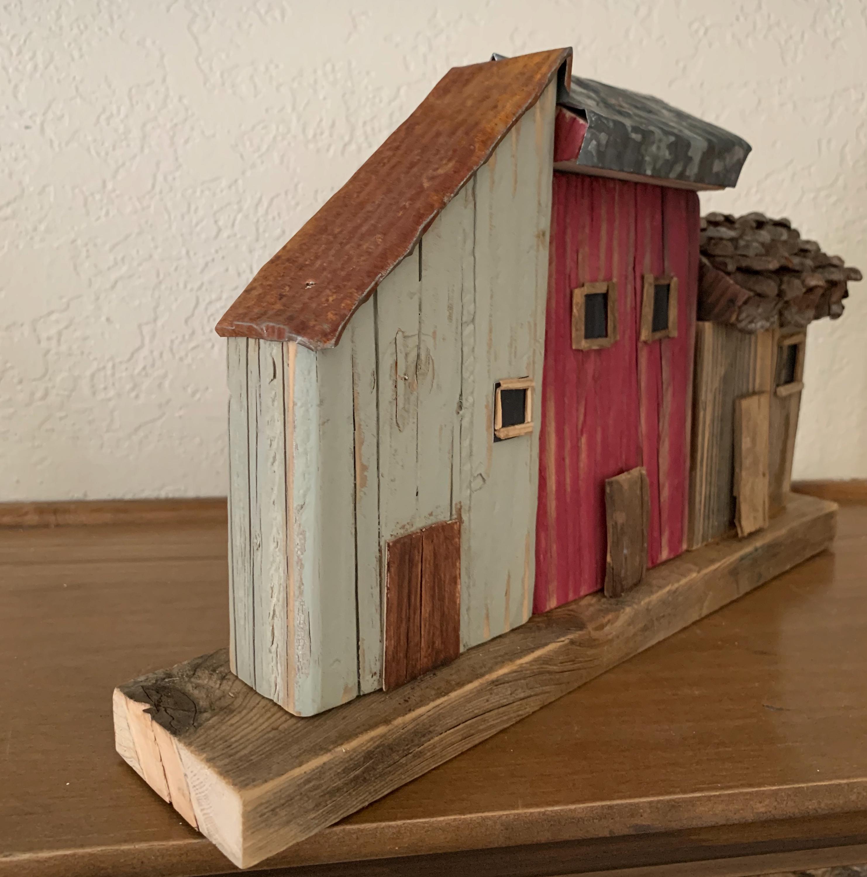 Charming Handcrafted Rustic Village, Mantle Sitter, Shelf Sitter - Etsy