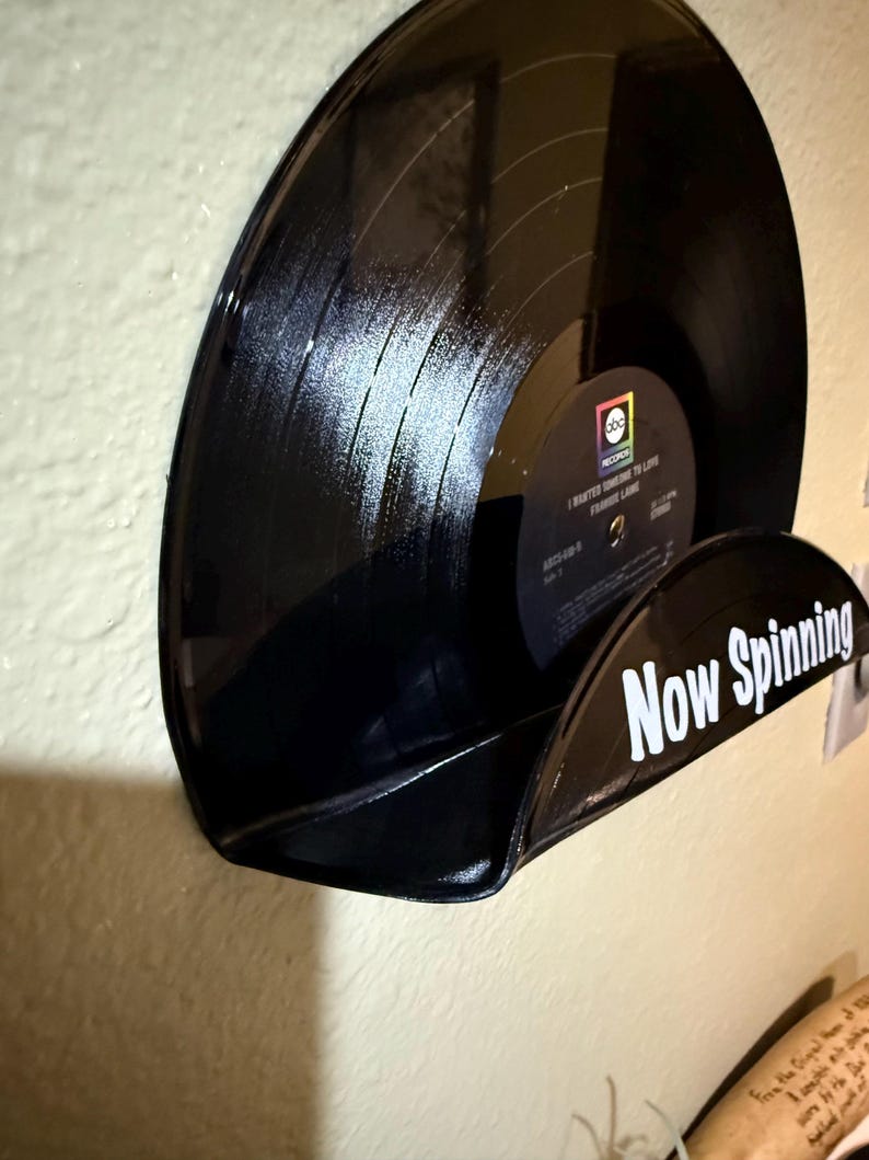 Recycled Vinyl Record Shelf: Now Spinning Album Display - Etsy