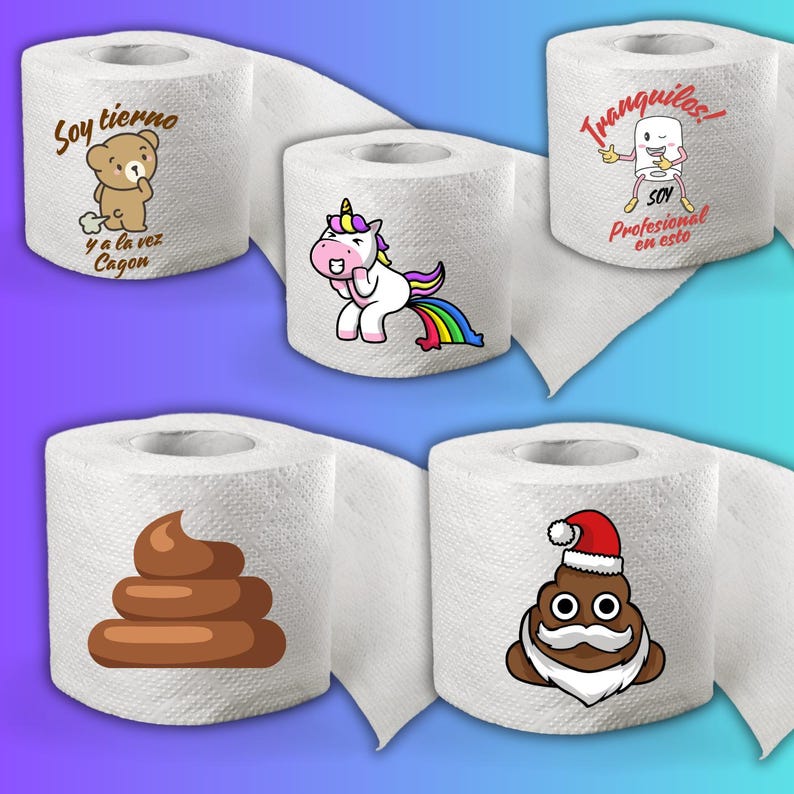 Pack PNG Papel Higiénico Divertido | 23 Diseños de Memes Graciosos para ...