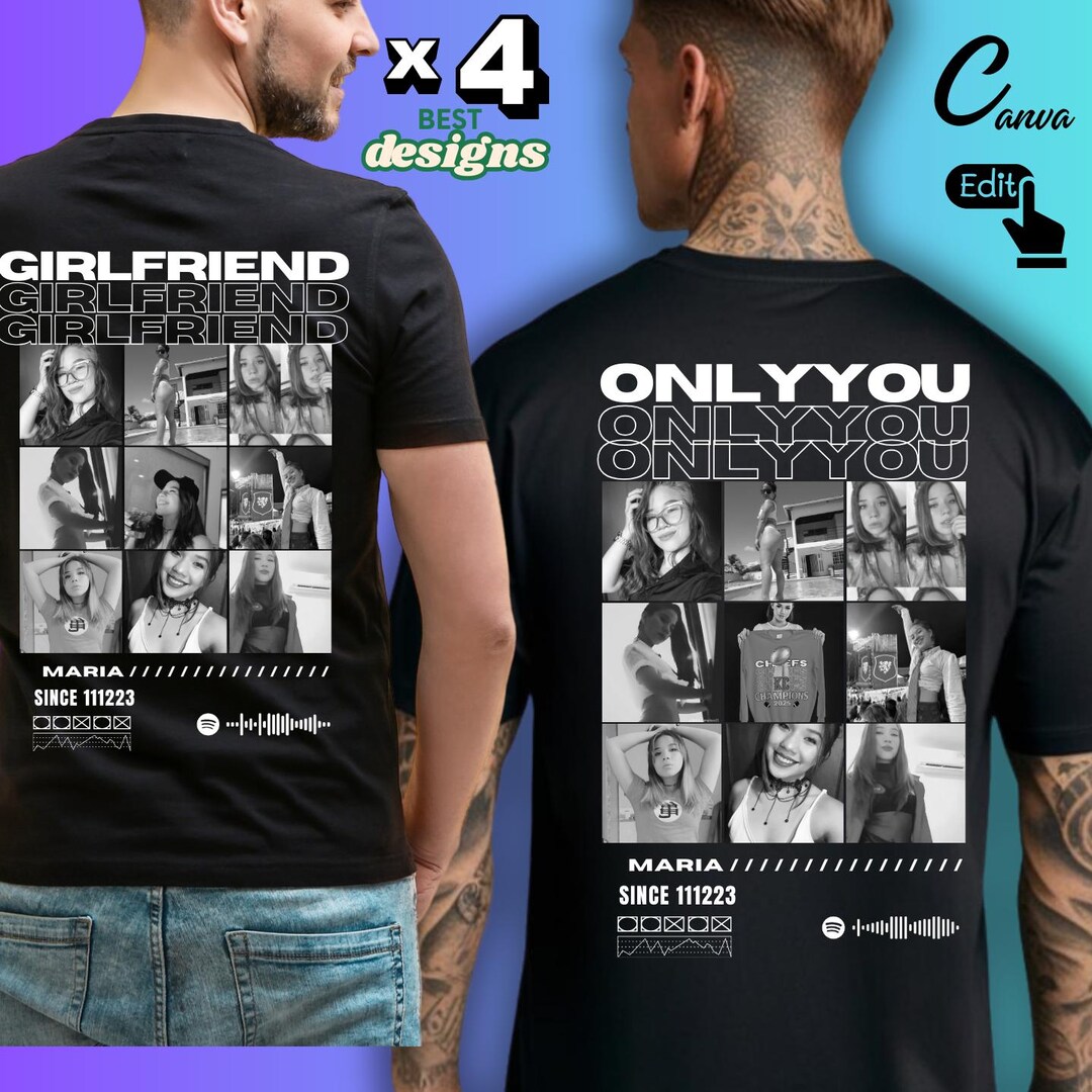Girlfriend Collage Design - Only You Png/girlfriend Png / T Shirt ...