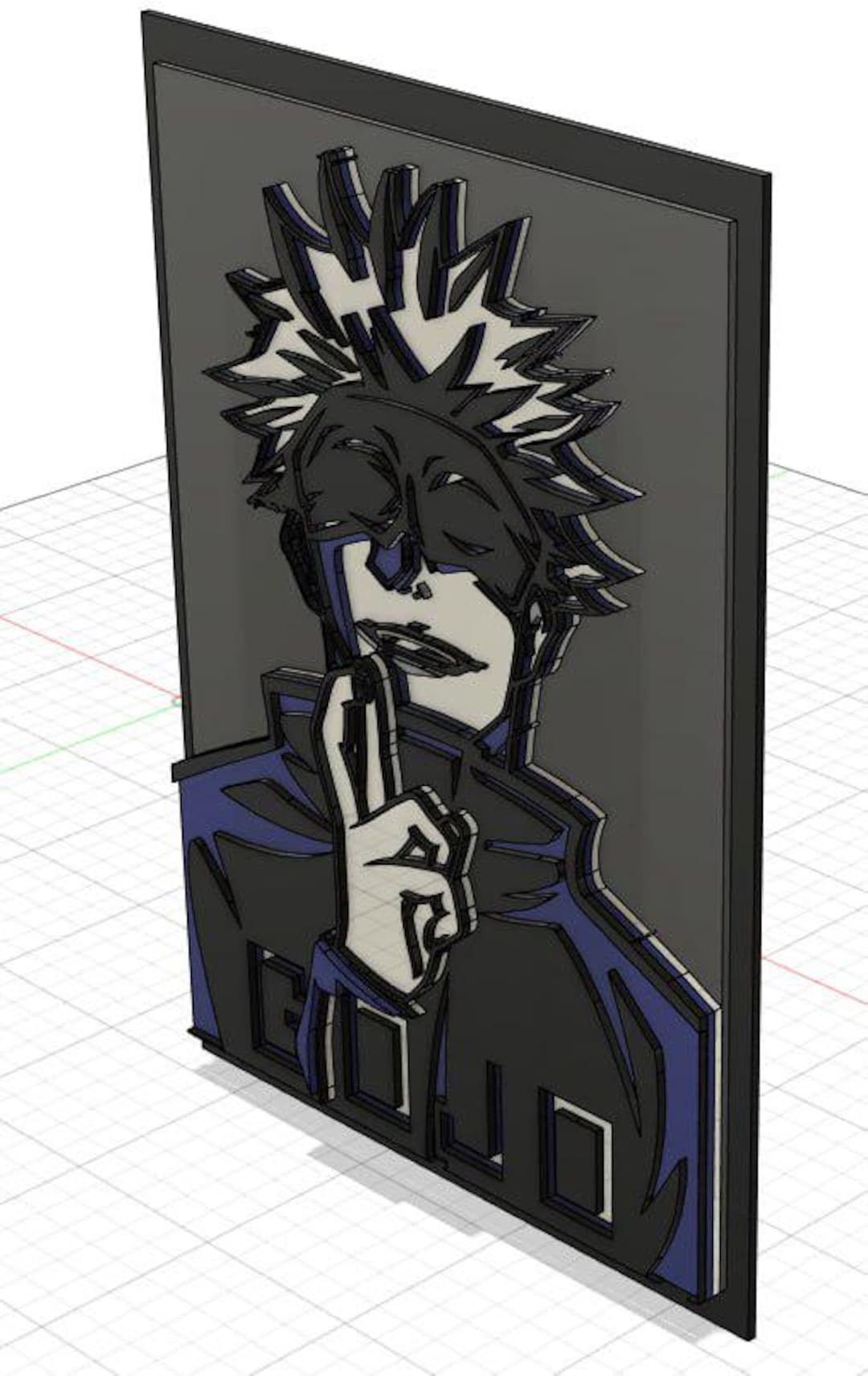 Layered Design Anime Gojo SVG Vector 8 Layers J.uj.utsu K.ai.se.n File ...