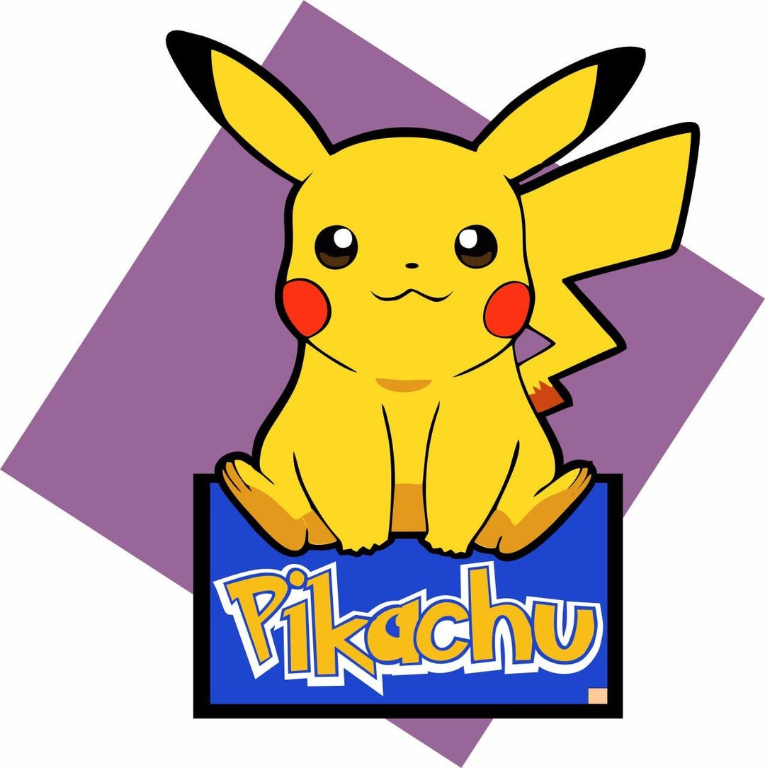 Pikachu Multilayer SVG Layered Design, Anime Character Plywood Cutting ...