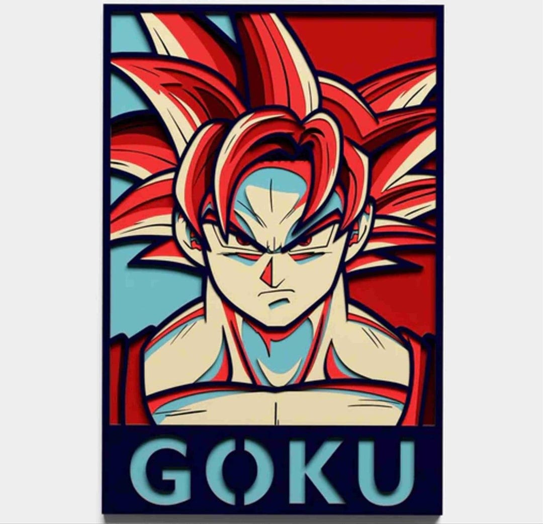 Multilayer Anime Character, Cartoon SVG, Wall Decoration, Wall Painting ...