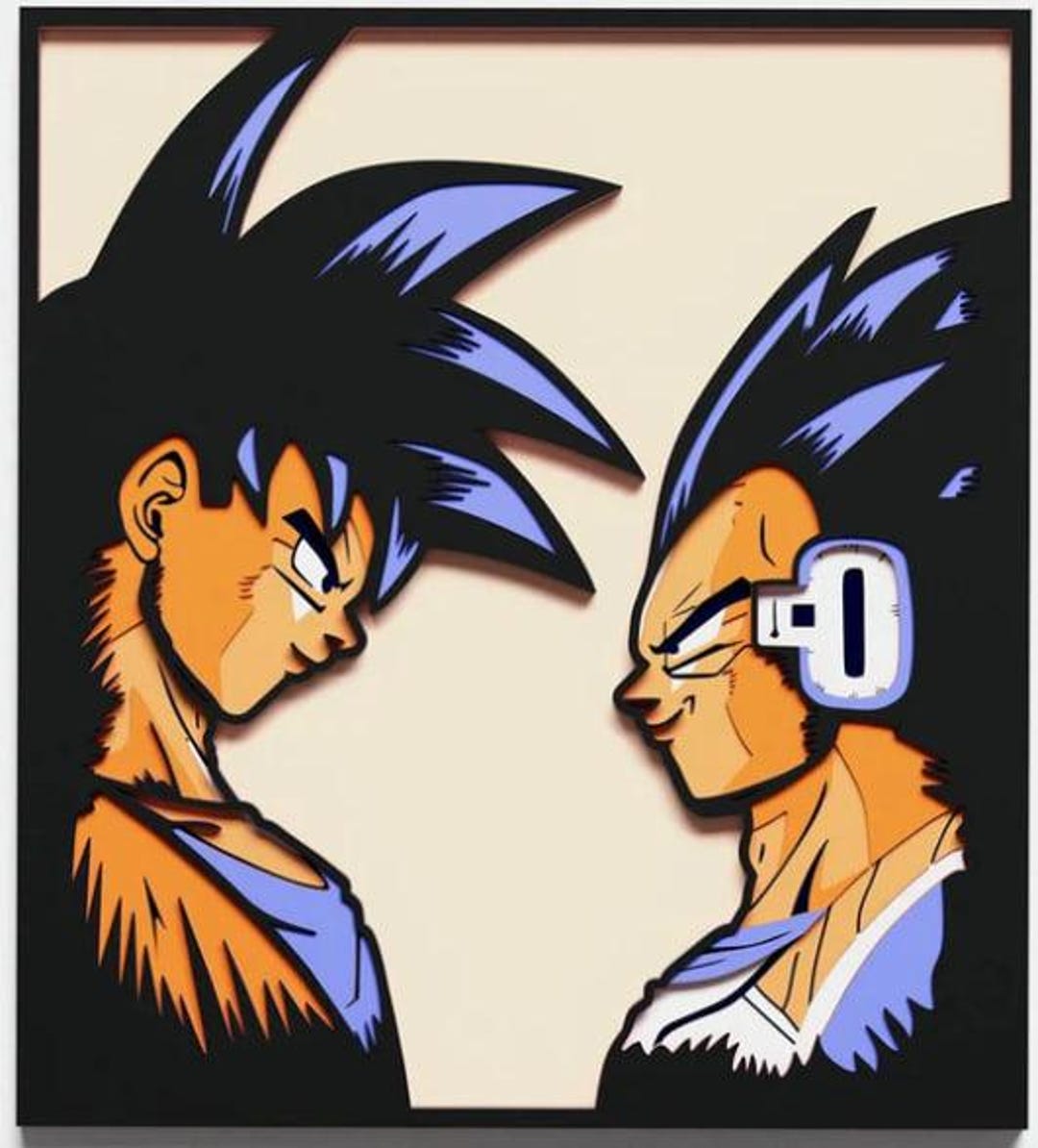 Multilayer Anime Character, Cartoon SVG, Wall Decoration, Wall Painting ...