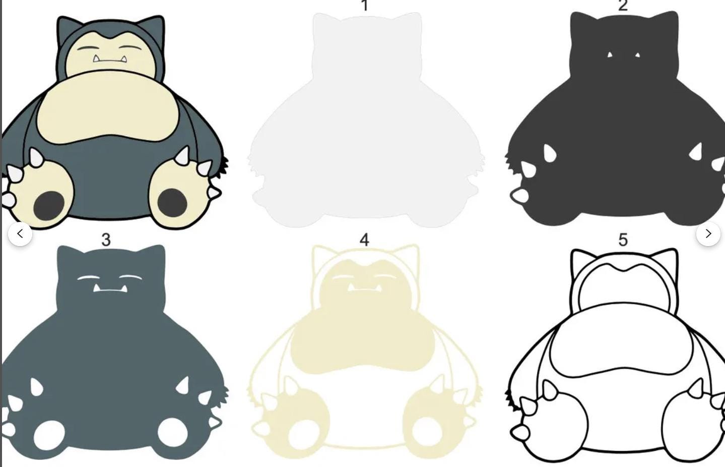 Snorlax Svg, Pokemon Snorlax Svg, Snorlax Clipart, Png Cut File, Cricut ...