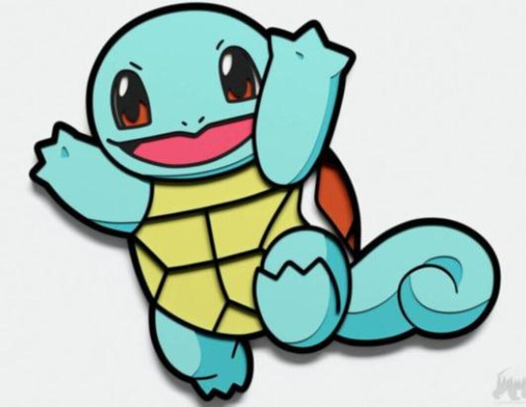 Squirtle SVG & PNG Pokemon SVG - Cricut Cut File - Etsy