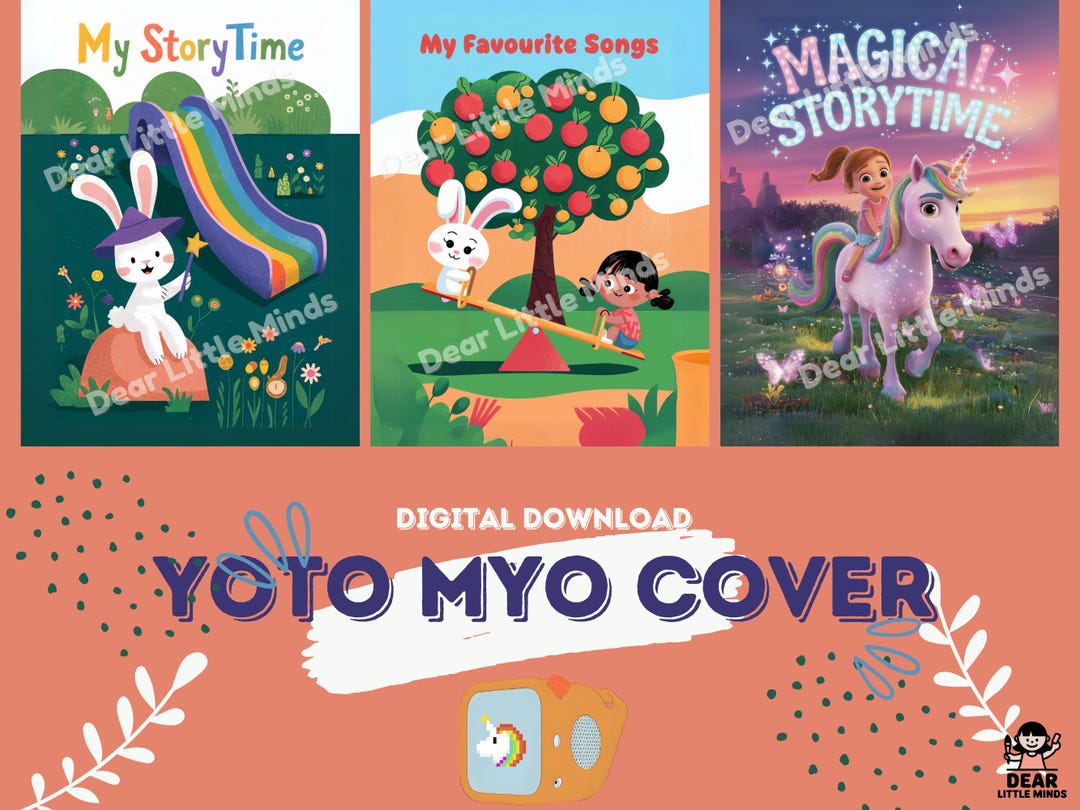 12 X Yoto MYO Card Printable Cover Label - Bunny and Unicorn Designs ...