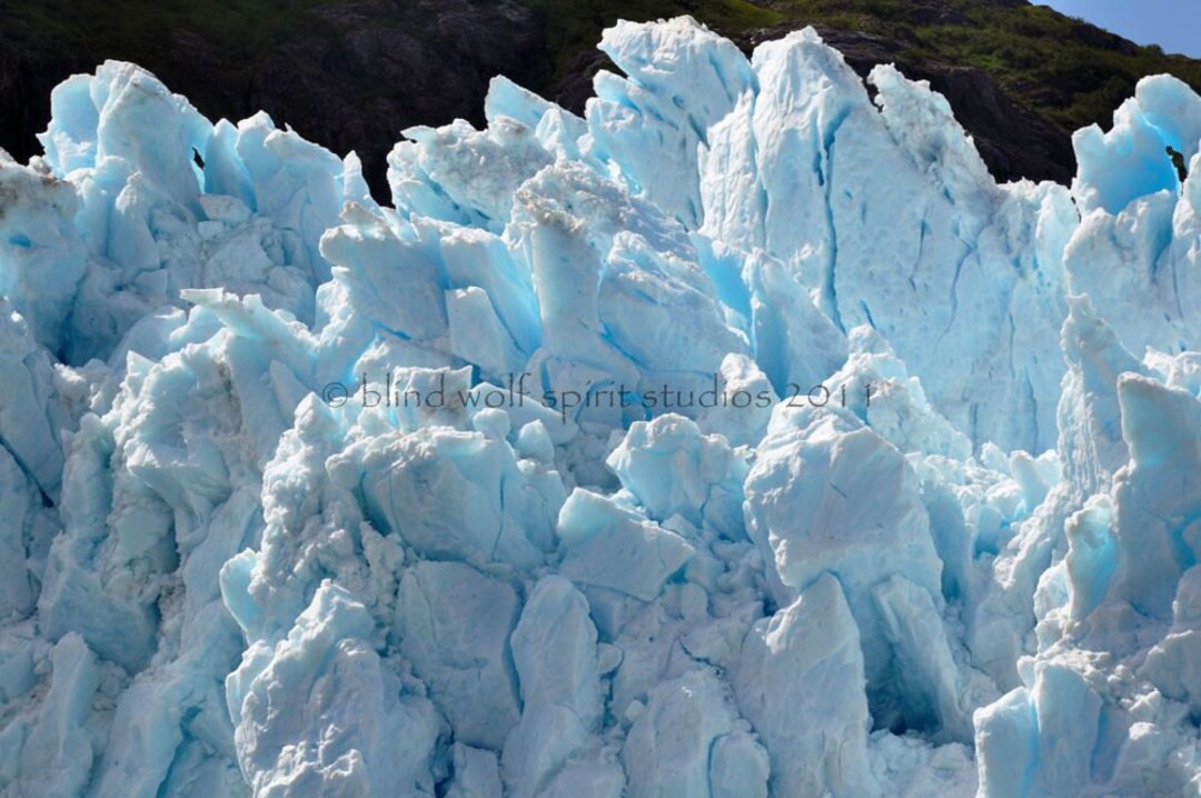 Blue Glacier Travel Landscape Photography Nature Photo - Etsy