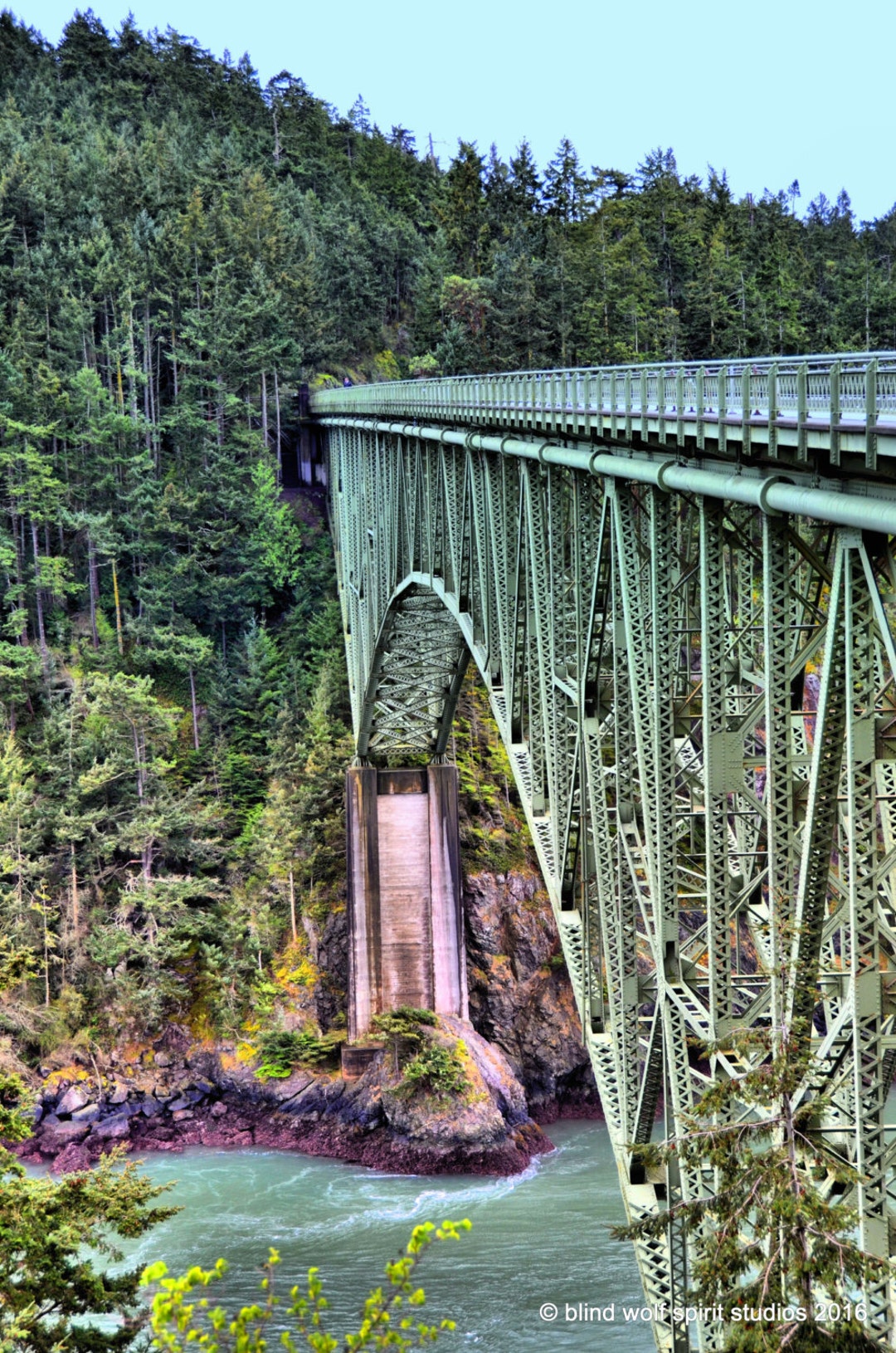 Deception Pass Bridge Landscape Photography Fine Art Photo (no Frame ...