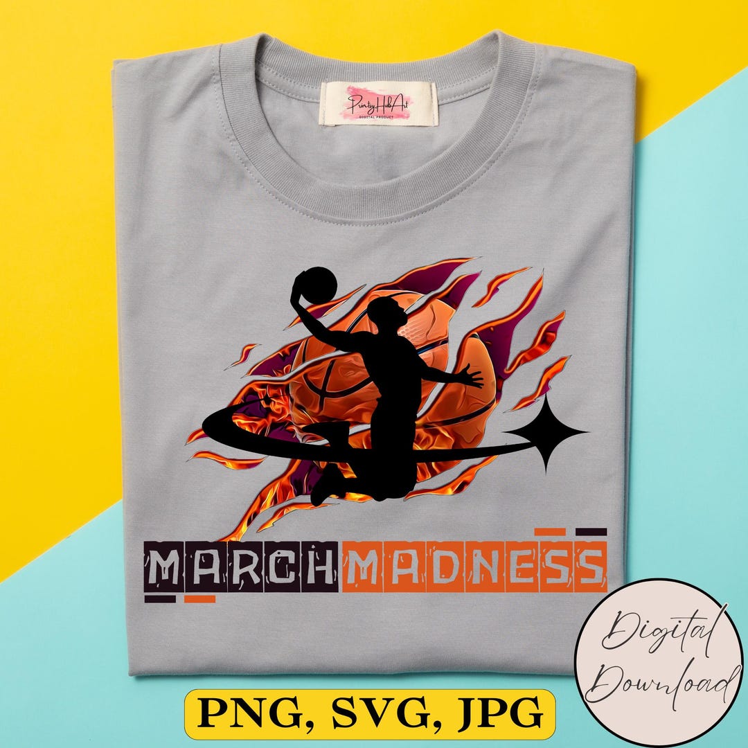 March Madness Basketball PNG SVG JPG, Digital Download Basketball ...
