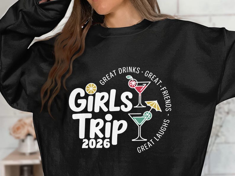 Girls Trip 2026 SVG PNG | Cute Girls Weekend Summer Vacation Design ...