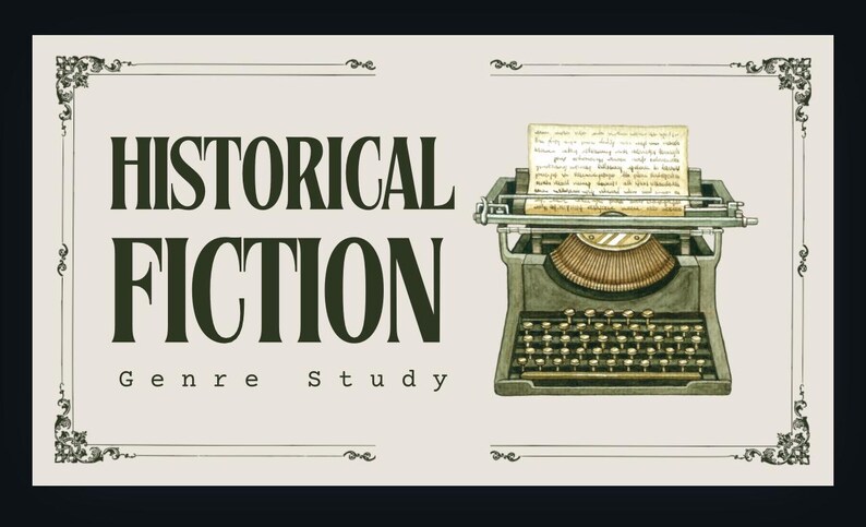 Powerpoint Template - Historical Fiction Genre Educational in Neutral ...