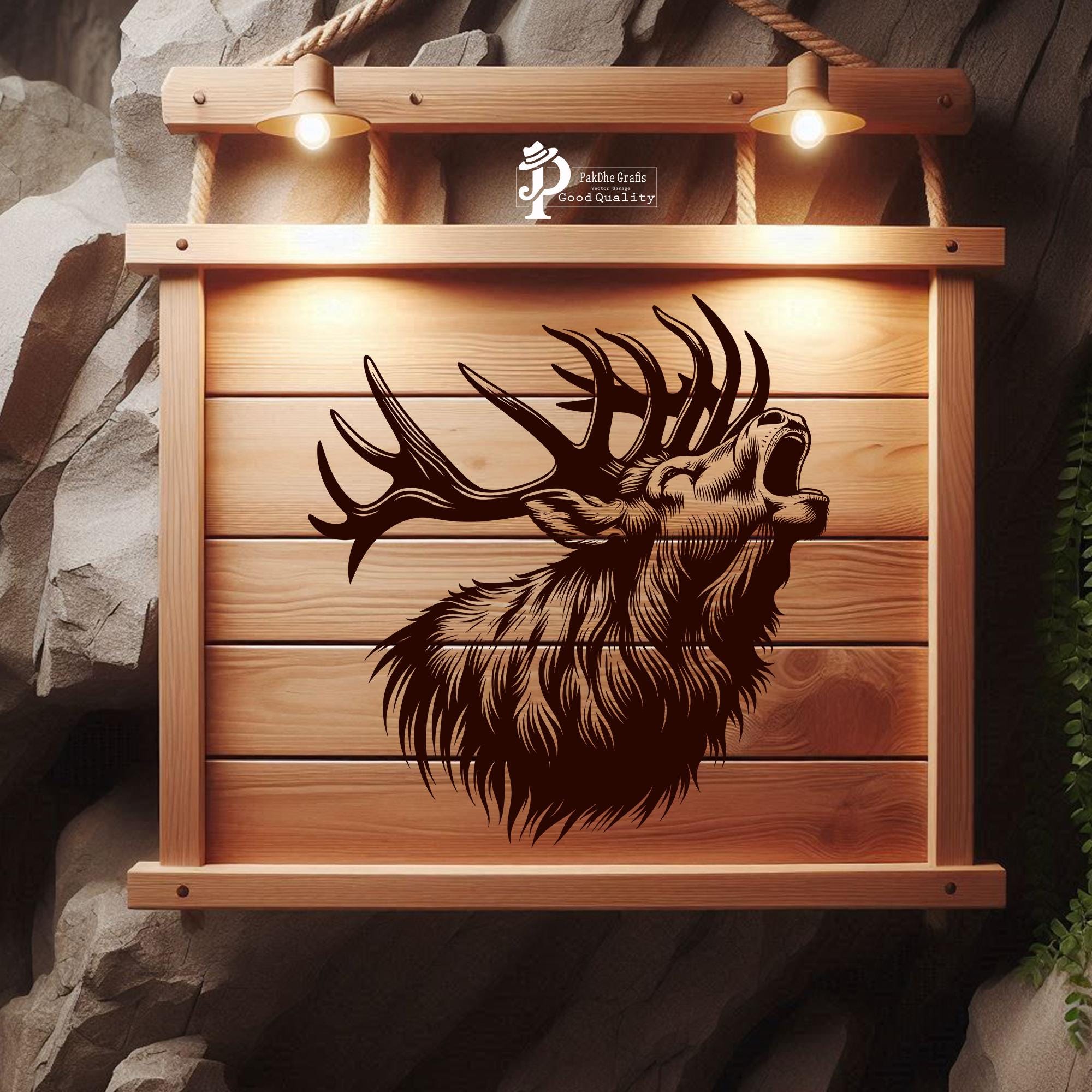 Elk Bugling SVG | Wild Elk Cut File for Cricut | Hunting Lodge Decor ...