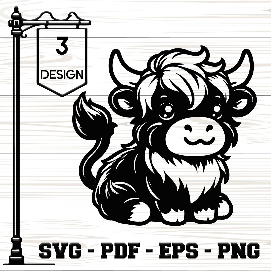 Highland Cow SVG | Scottish Cow Cut File for Cricut & Silhouette ...