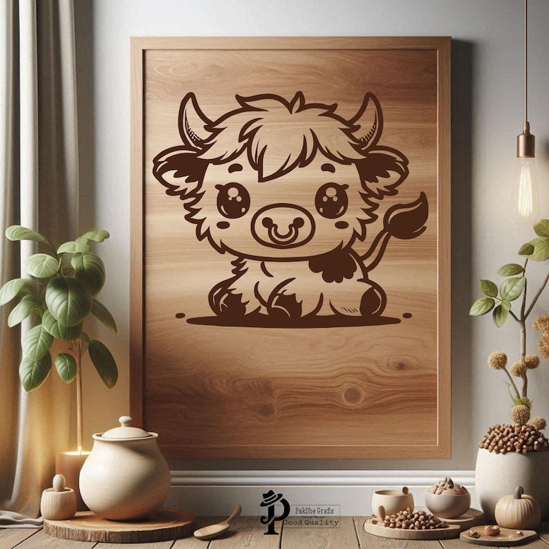 Baby Cow SVG, Engraving File for Laser Machines, Clipart for Cricut ...