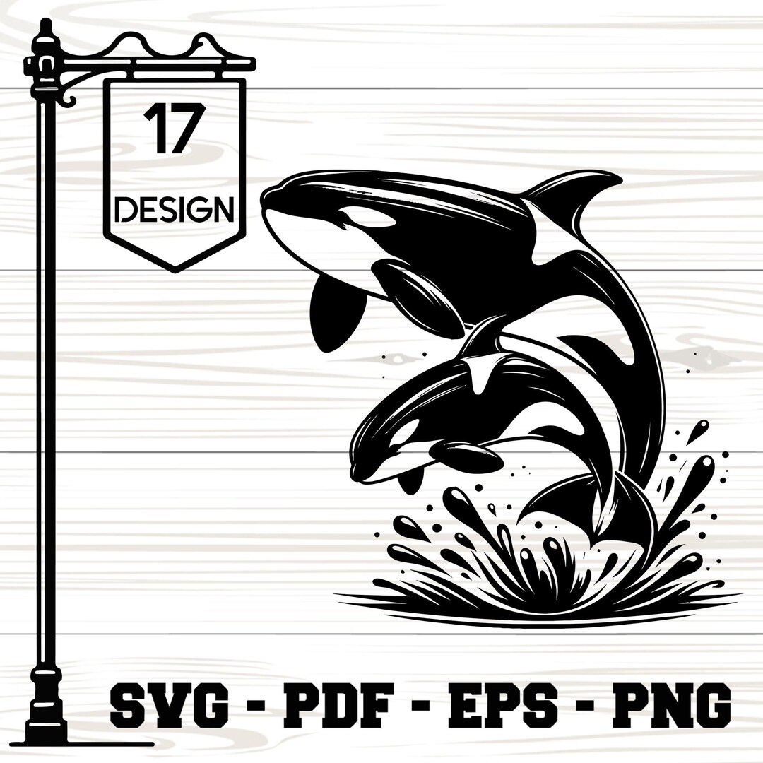 Orca SVG, Engraving File for Laser Machines, Clipart for Cricut ...