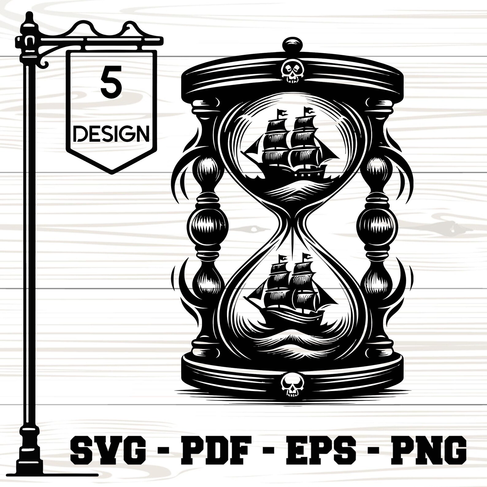Hourglass SVG, Engraving File for Laser Machines, Clipart for Cricut ...