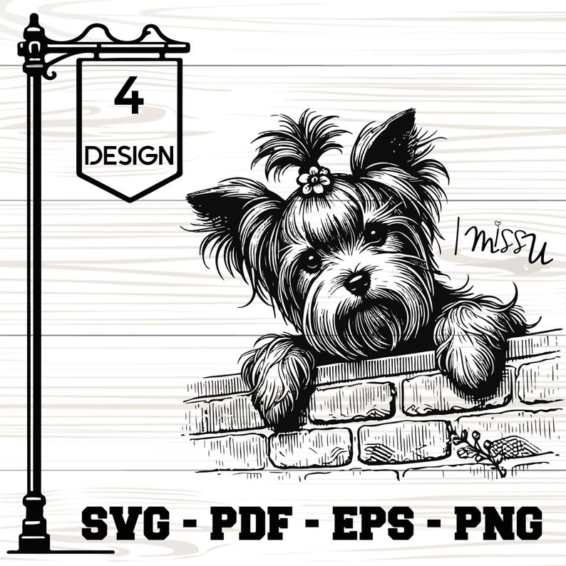 Yorkshire Terrier SVG, Engraving File for Laser Machines, Clipart for ...