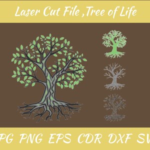 Tree of Life Laser Cut File – 3-layer SVG for Glowforge, Cricut ...