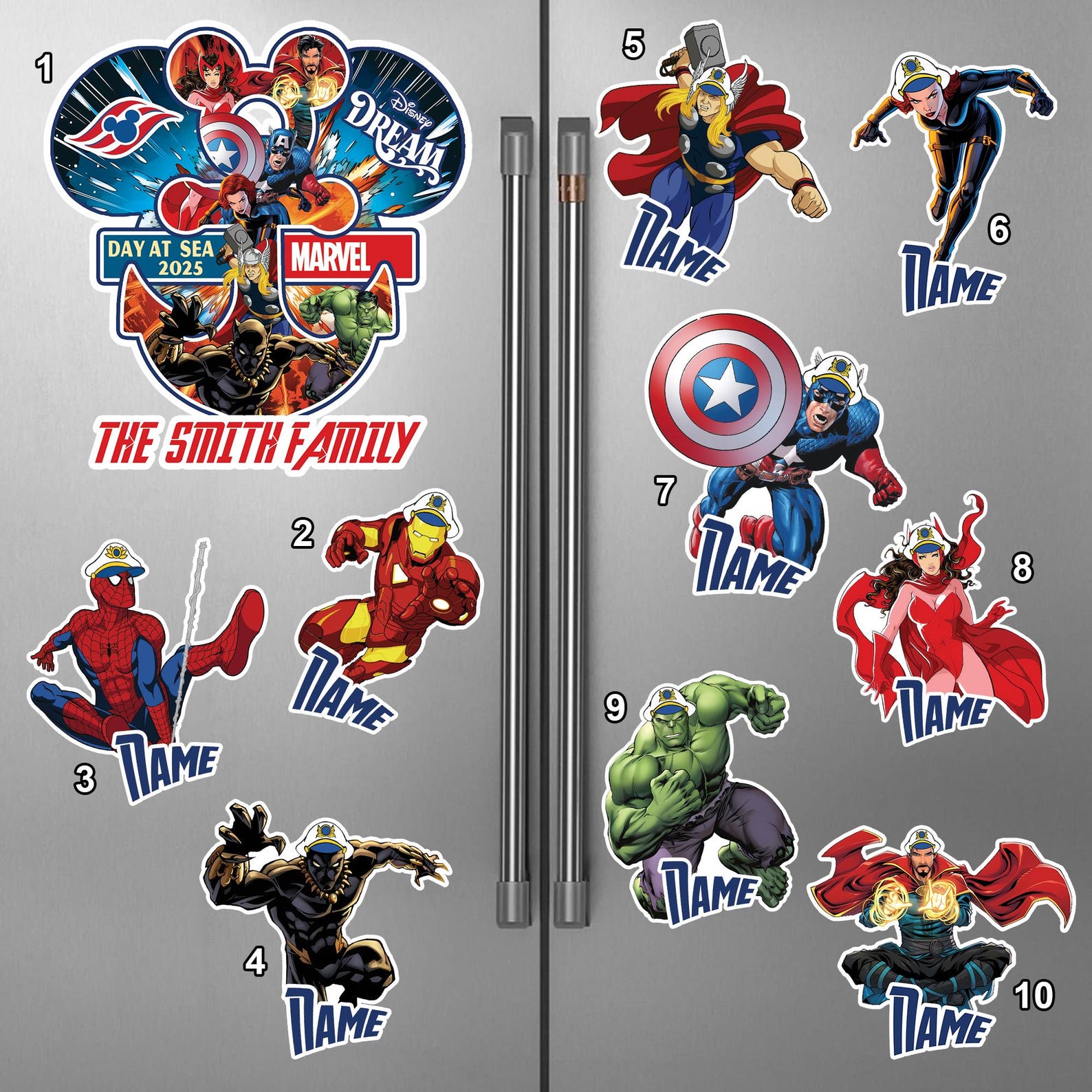 Personalize Superhero Day at Sea 2025 Cruise Magnet, Super Heroes ...