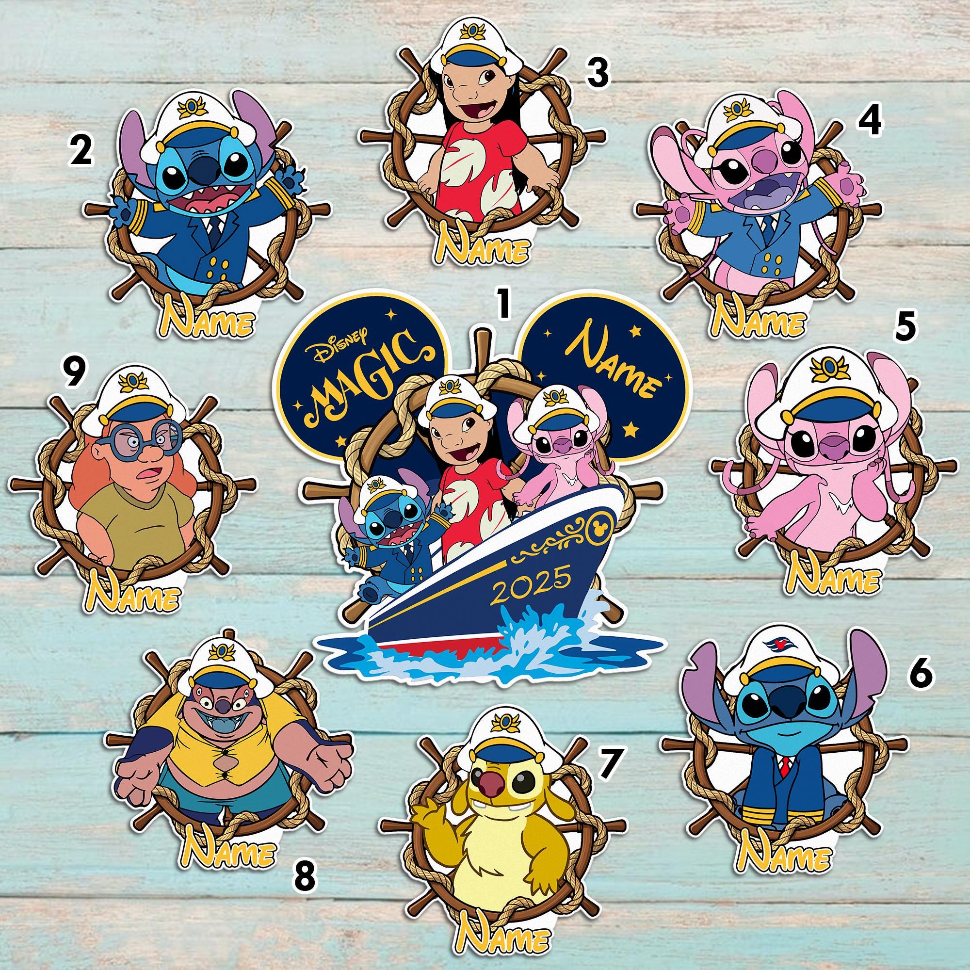 Custom Lilo and Stitch Disney Cruise Magnet, Ohana Means Family Stitch ...